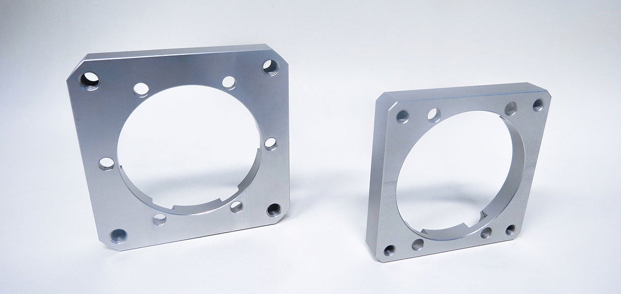 Custom and modular square flanges